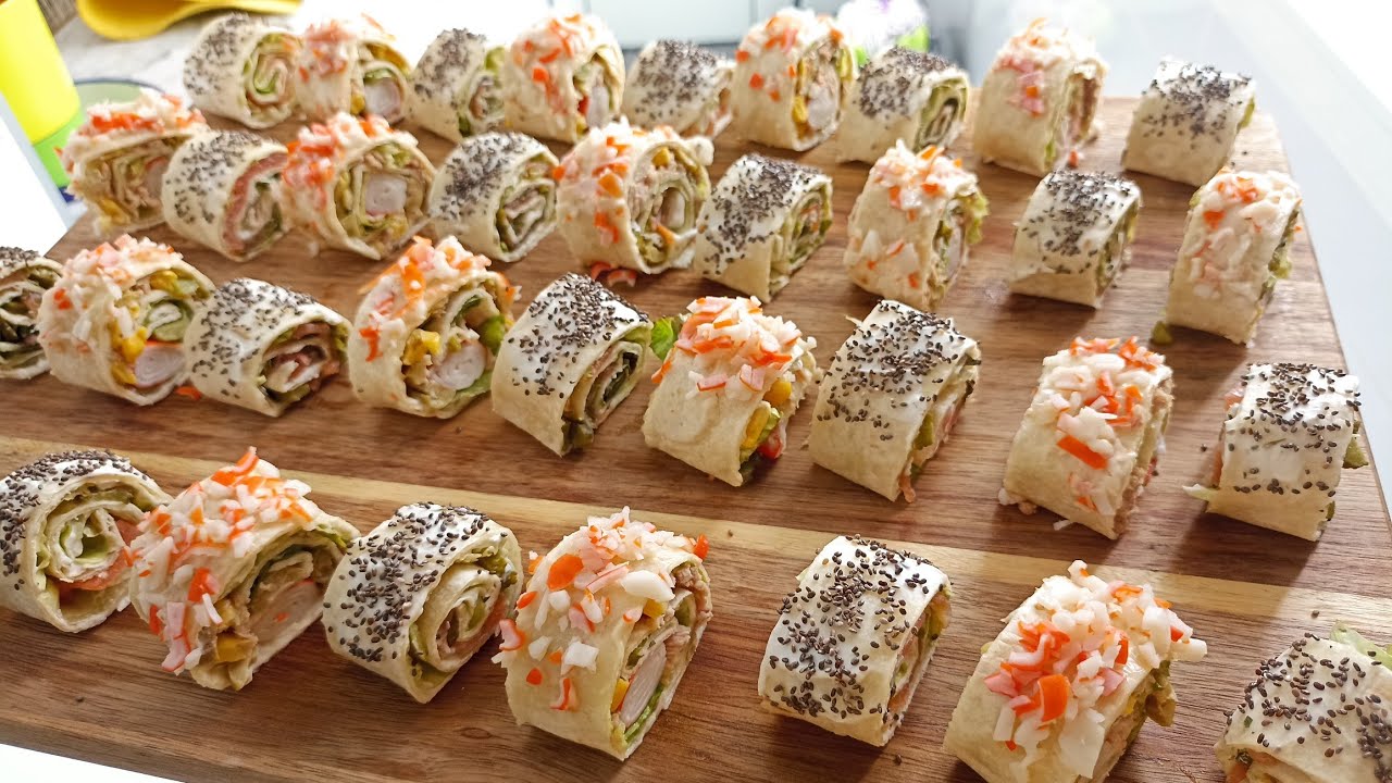 Deliciosos canapés con tortitas de maíz: una receta fácil y sabrosa